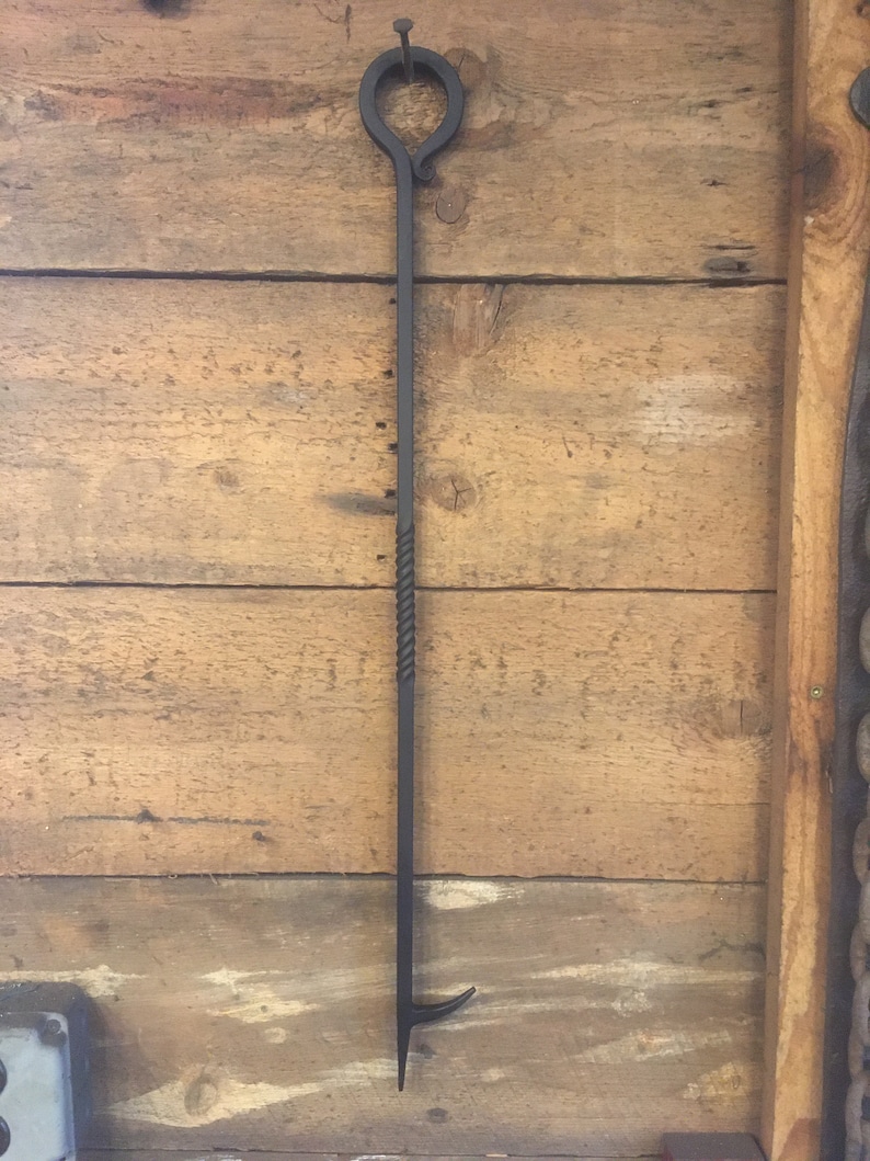 Hand Forged Fireplace Poker - Etsy