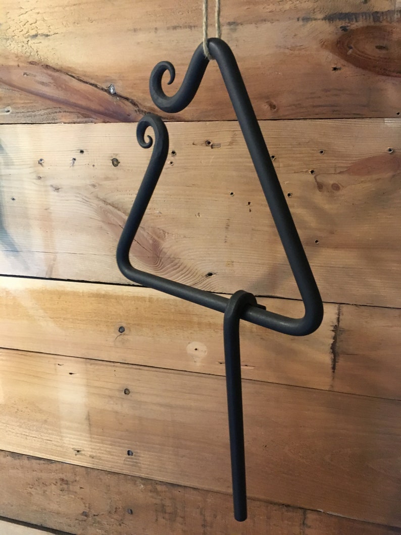 Hand Forged Hammered Triangle Dinner Bell - Etsy
