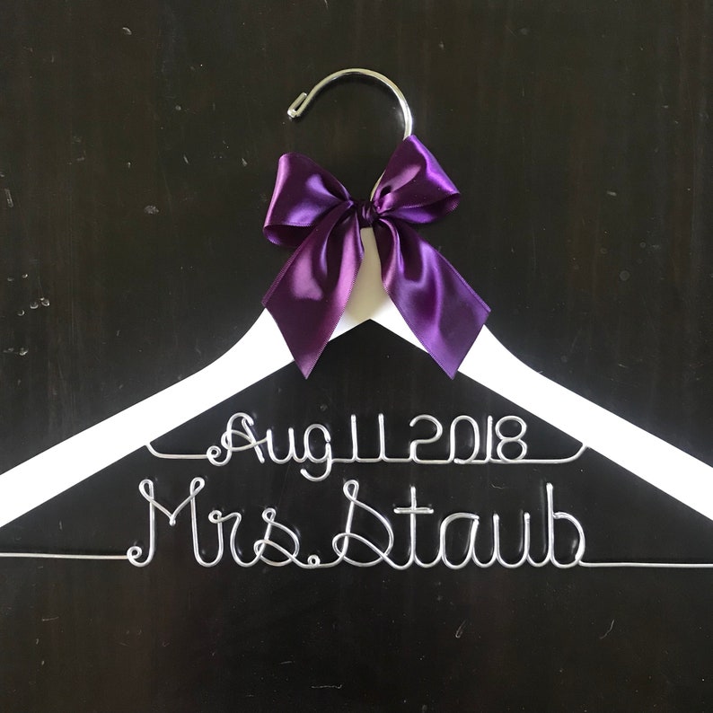 Hangers - Bridal Wedding Dress Hangers, Mrs Personalized Hangers ...