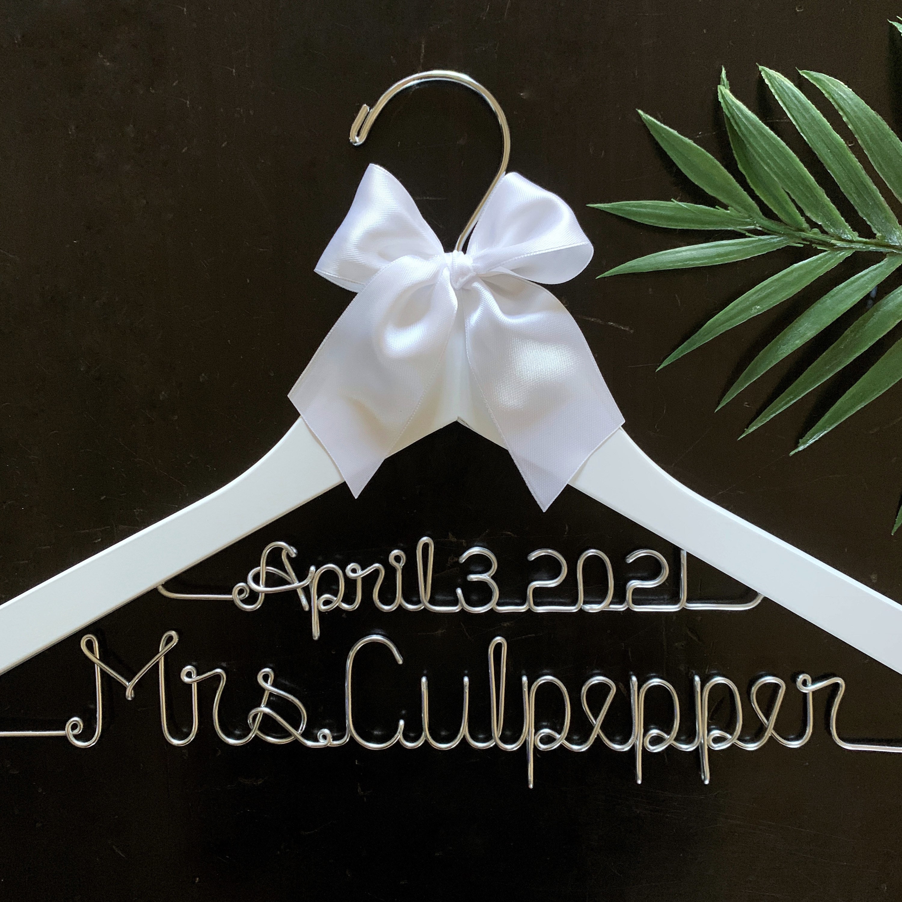 Wedding Dress Hanger Personalized Bridal Gown Mrs Hanger | Etsy