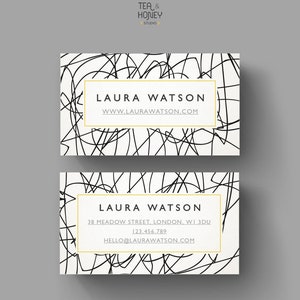 Quirky Calling Card Design, Creative Business Card Template, Modern and ...