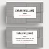 Simple Business Card Design, Elegant Template, White Black, Modern ...