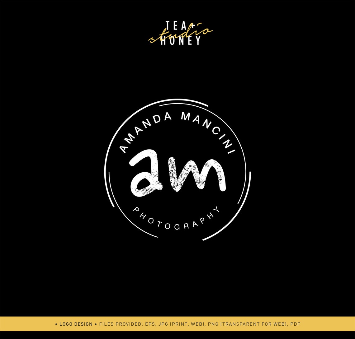 Circle Premade Logo Personalised Logo Photography Logo | Etsy