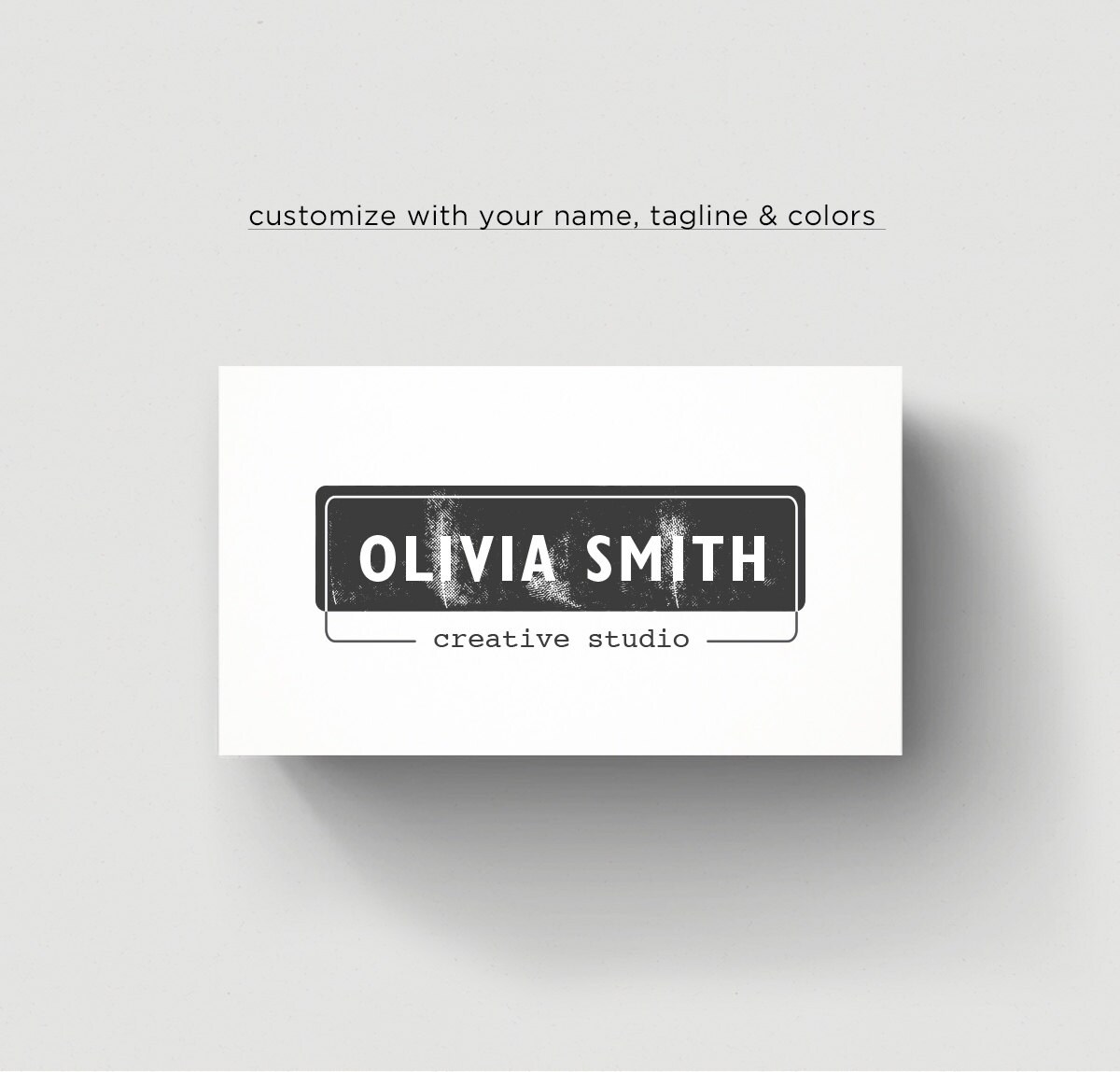 Premade Logo Design, Rustic Distressed Sign, Rustic Typography, Box ...
