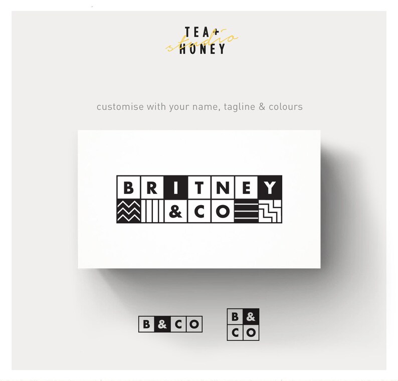 Square Tiles Letters Logo, Children Logo, Fun Logo, Square Tiles Logo ...