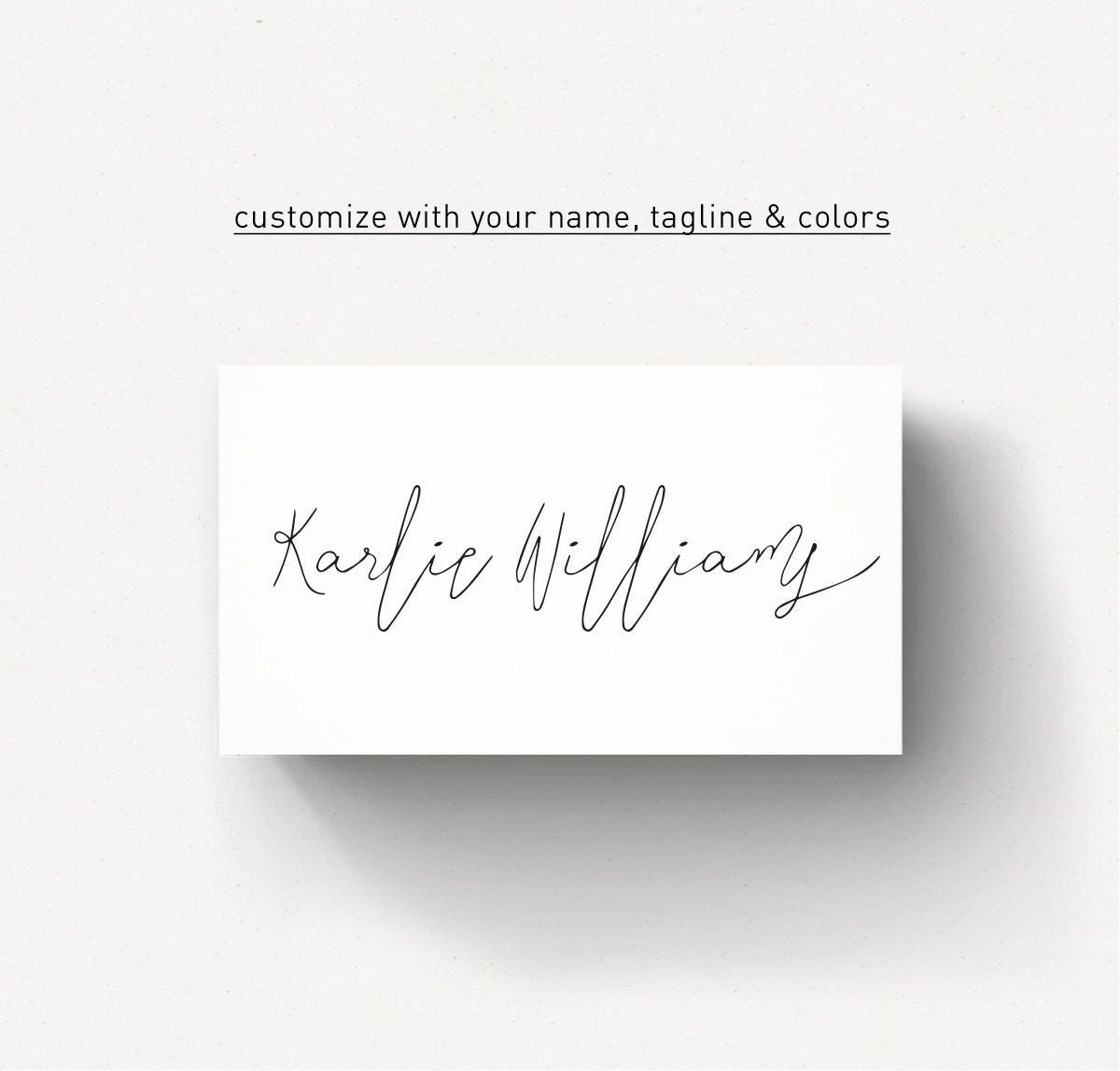 Signature Logo Design Modern Script Logo Elegant Font Logo - Etsy UK