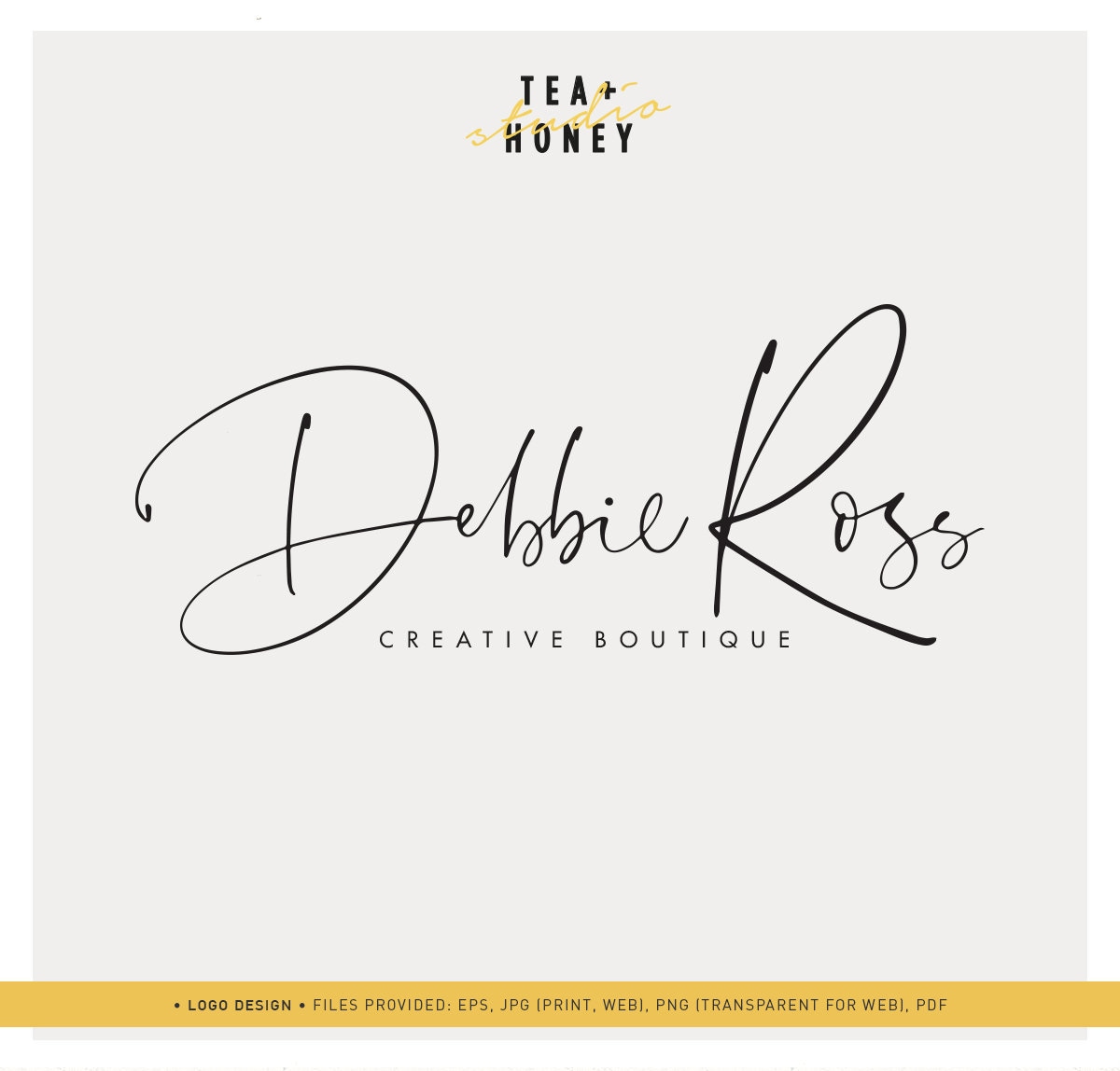 Script Font Logo, Luxury Logo, Elegant Font Design, Small Business Logo ...