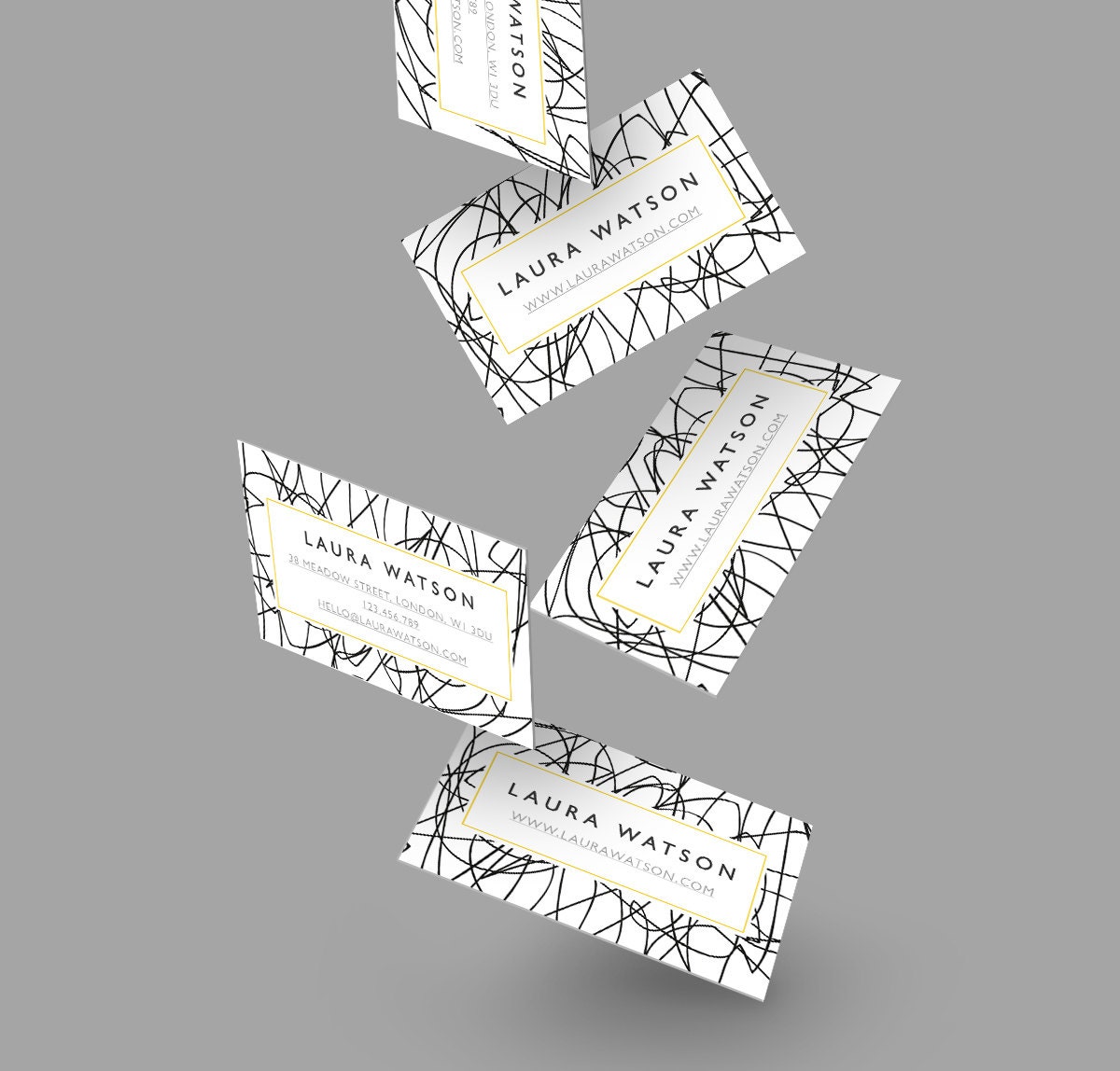 Quirky Calling Card Design, Creative Business Card Template, Modern and ...