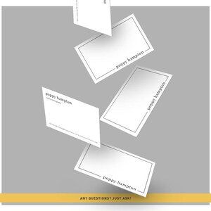 Simple Business Card Design, Elegant Template, White Black, Modern ...