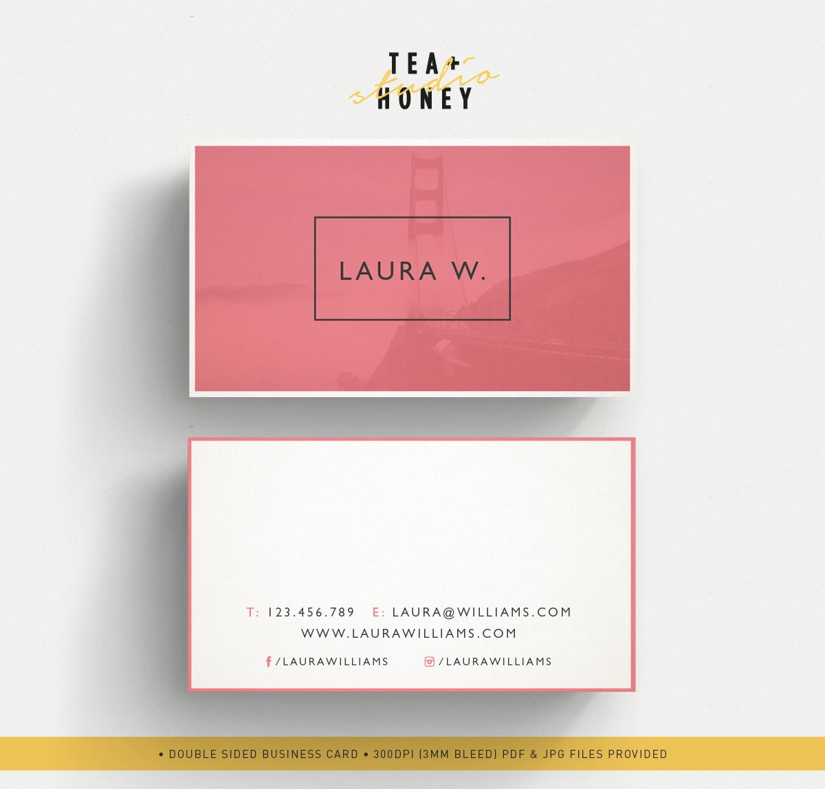 Photography Business Card, Minimalistic Design, Simple Calling Card ...