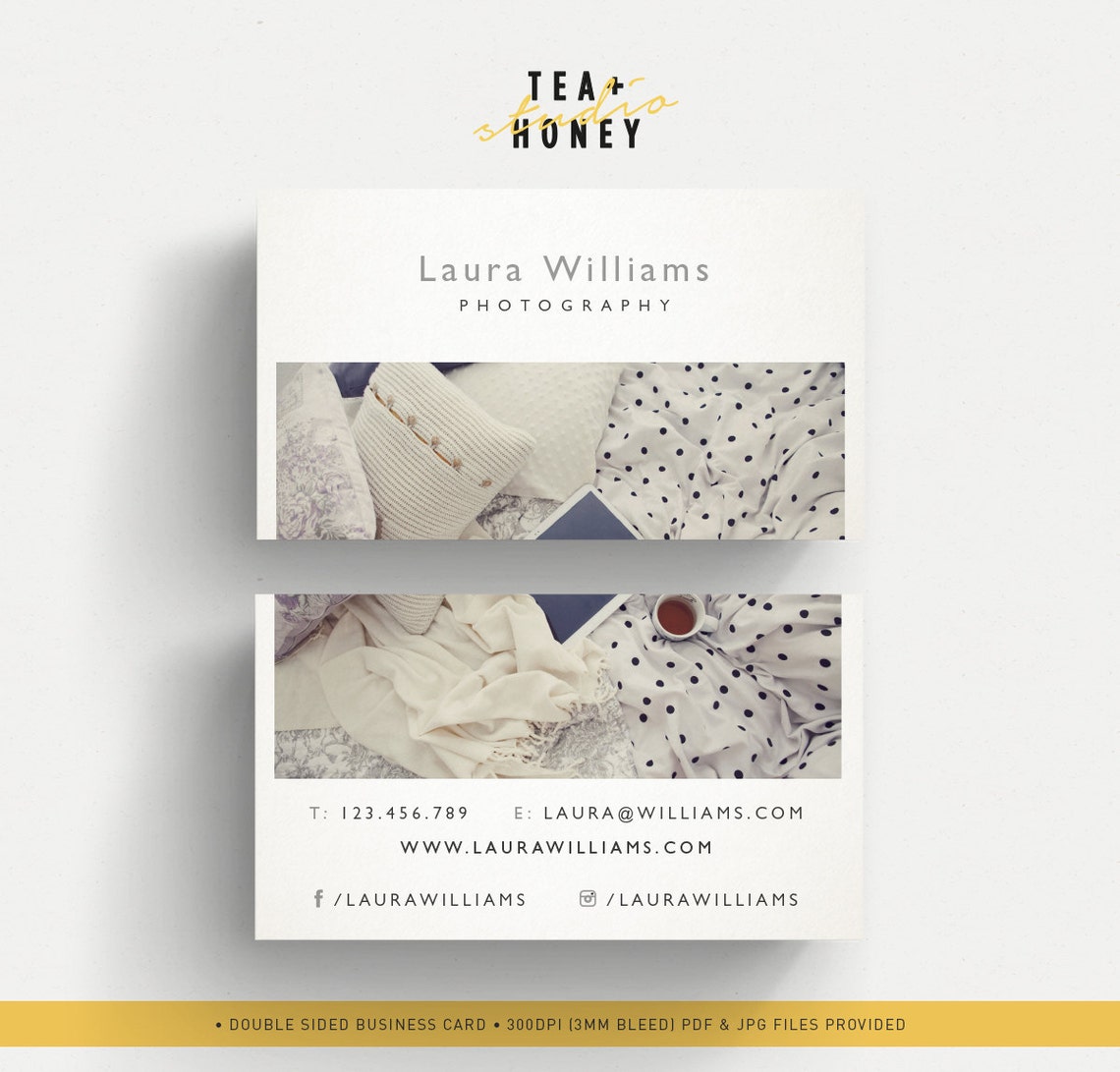 Photographers Business Card, Photography Calling Card, Creative Name ...