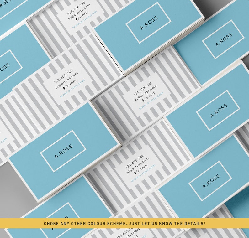 Feminine Business Card, Stripes Business Card, Modern Design, Pink ...