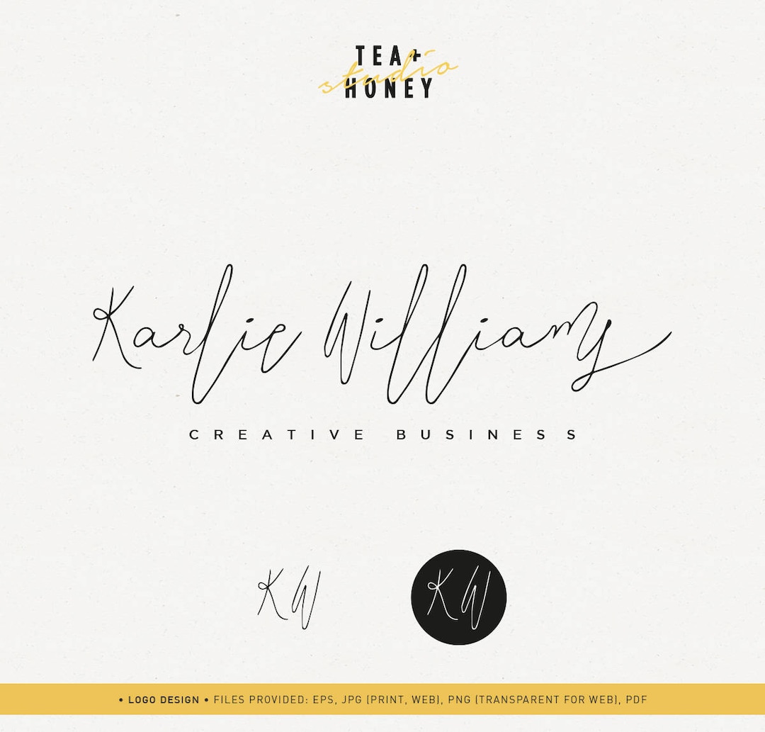Signature Logo Design, Modern Script Logo, Elegant Font Logo ...