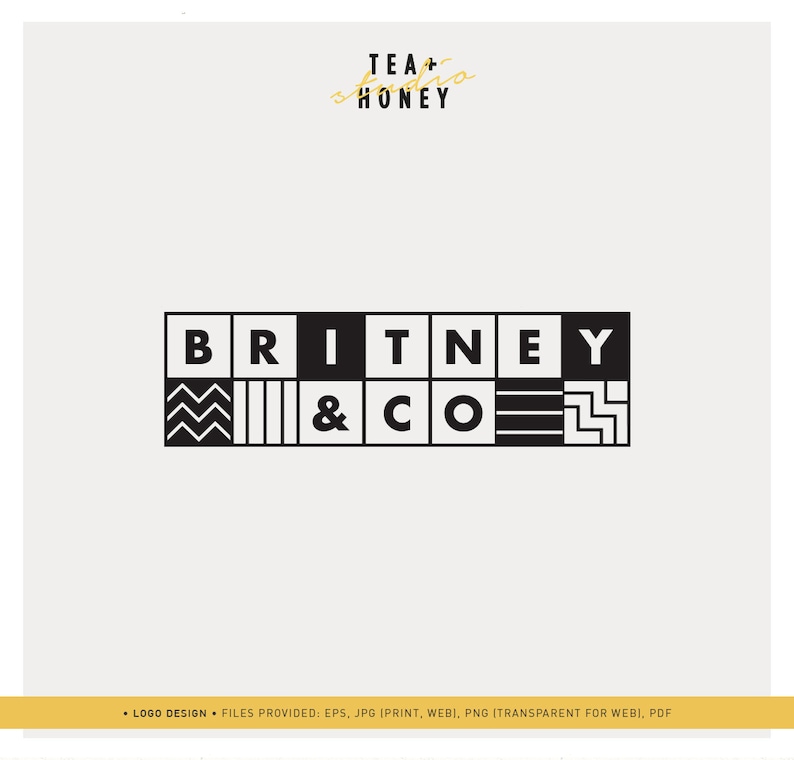 Square Tiles Letters Logo Children Logo Fun Logo Square - Etsy