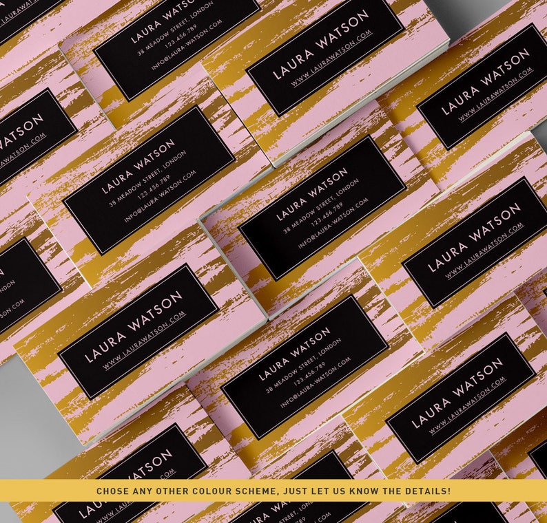 Business Card Template, Business Card for Artists, Paint Brush ...