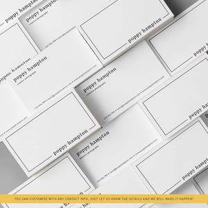 Simple Business Card Design, Elegant Template, White Black, Modern ...