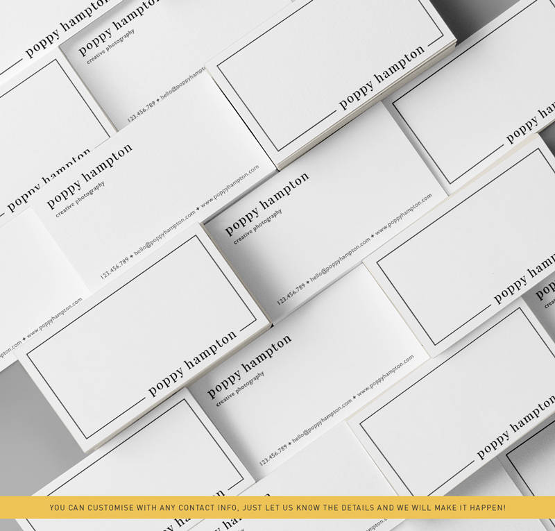 Simple Business Card Design, Elegant Template, White Black, Modern ...