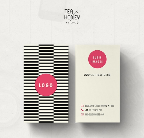 Unique Business Card Design Pattern Business Card Template | Etsy