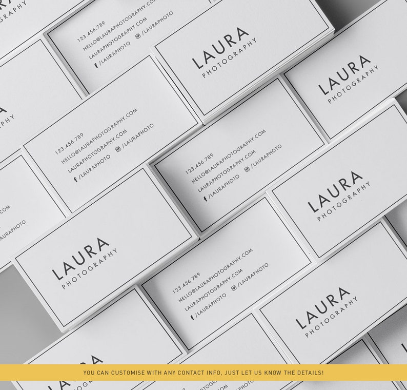 Minimalistic Professional Business Card Simple Calling Card - Etsy