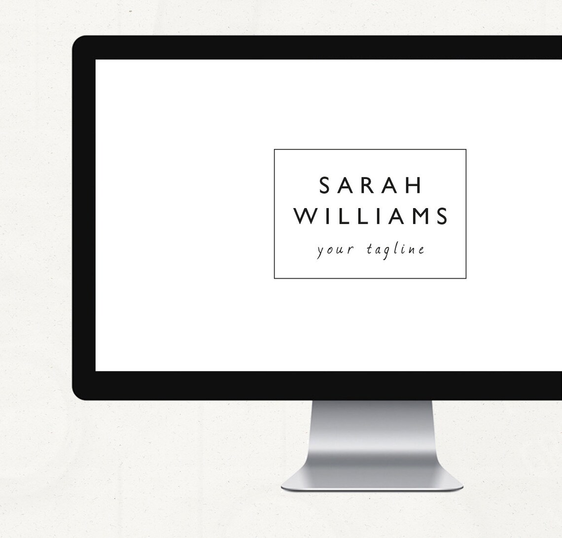 Frame Modern Logo Design, Text Logo, Siimple Font, Frame Logo, Black ...