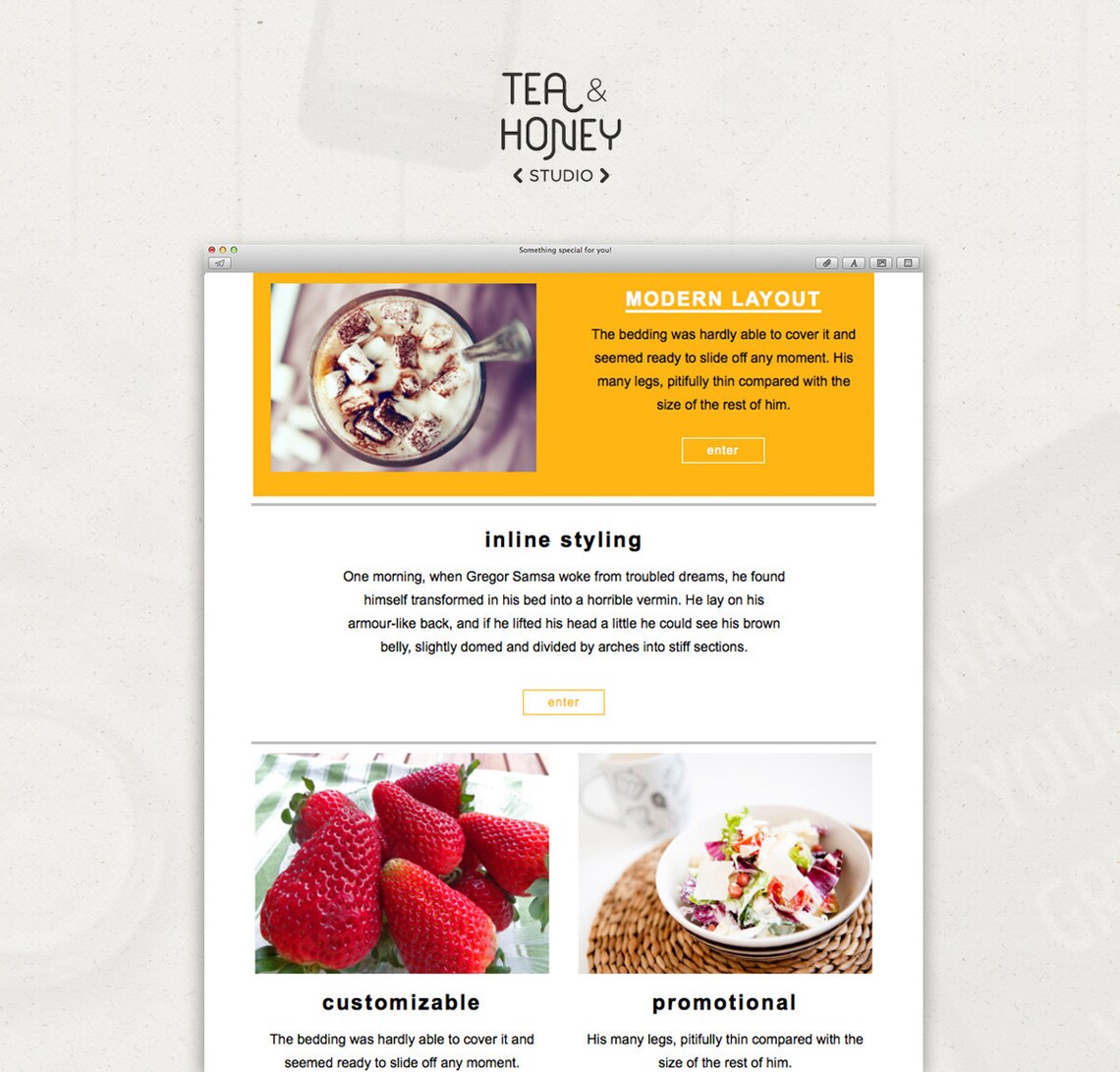 Mailchimp HTML Template, Email Newsletter, Clean Design, Modern ...