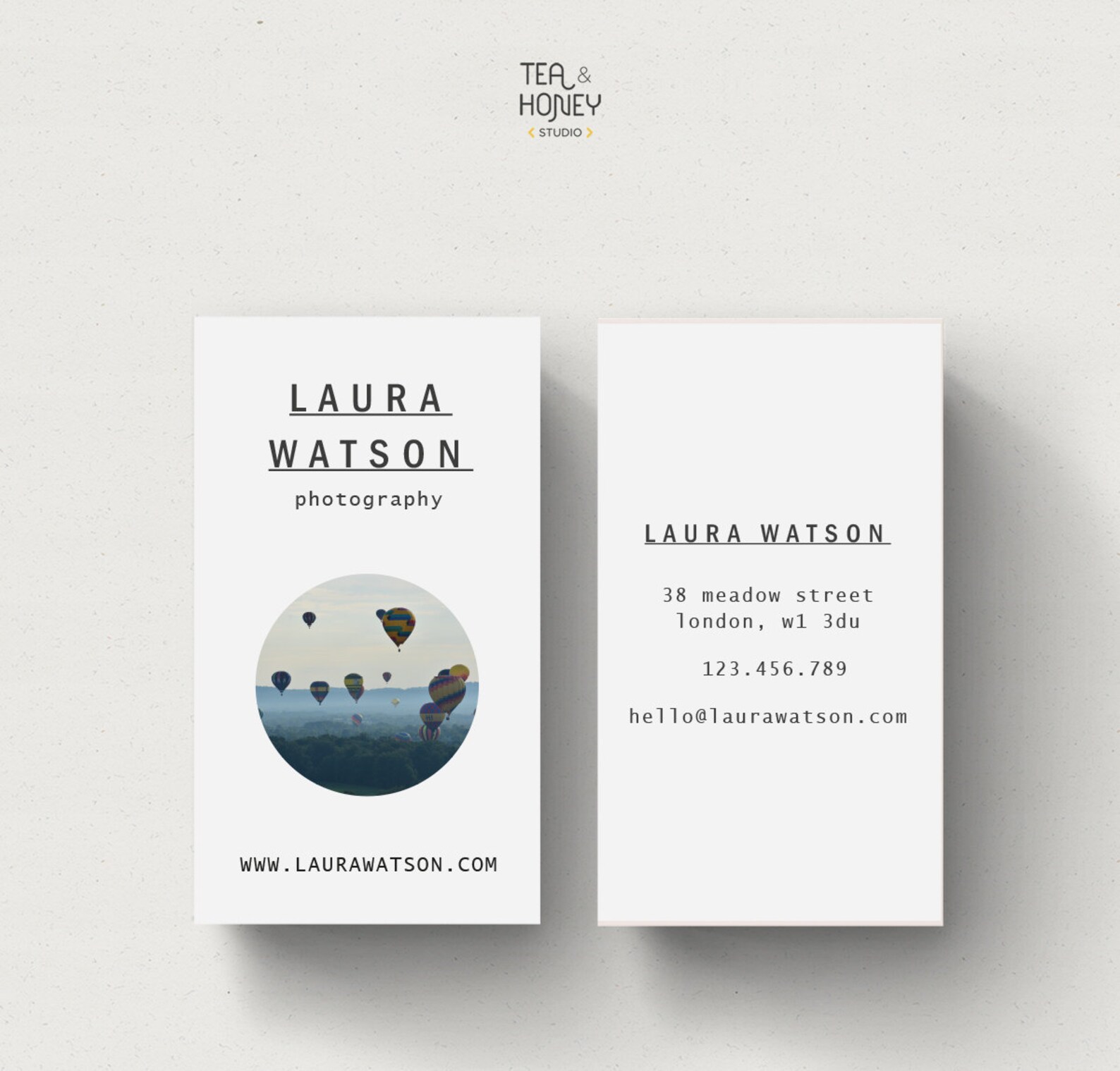 Photography calling card premade business card modern | Etsy