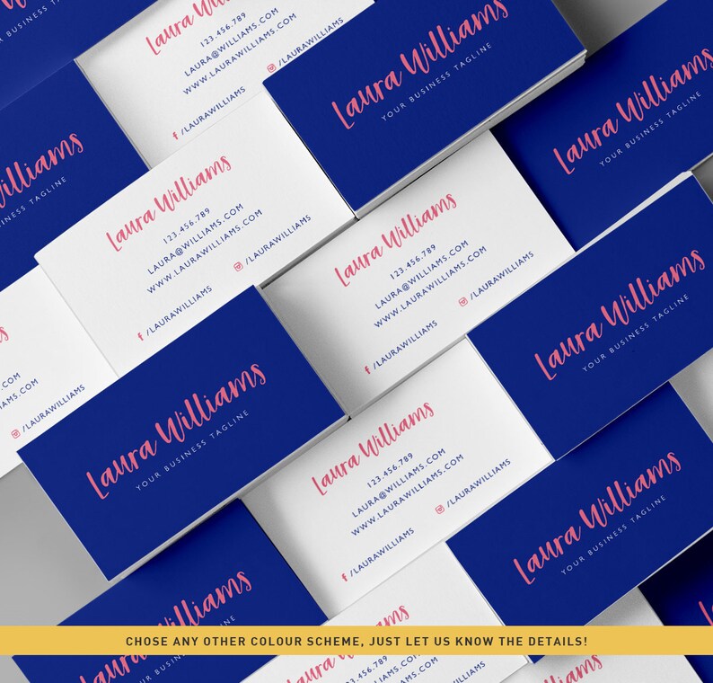 Minimalistic Calling Card, Black White Business Card, Creative Card ...