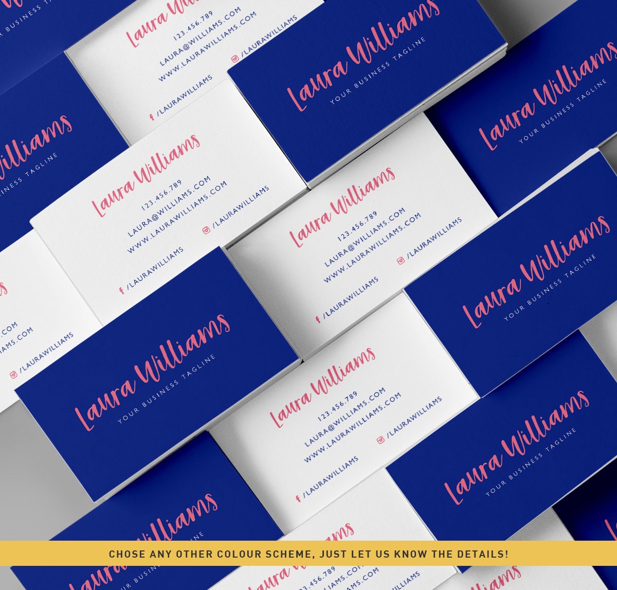 Minimalistic Calling Card, Black White Business Card, Creative Card ...