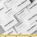 Minimalistic Calling Card, Black White Business Card, Creative Card ...