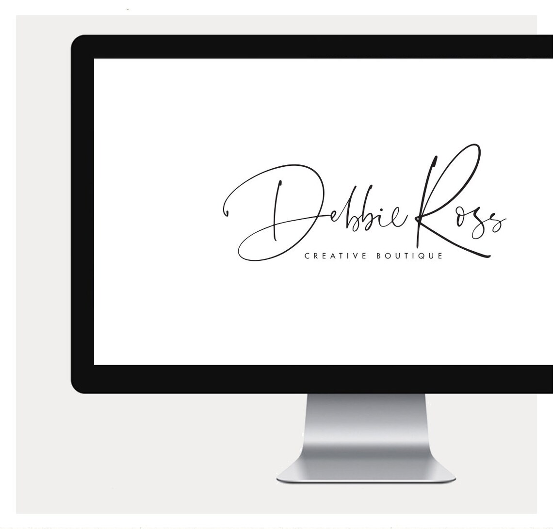 Script Font Logo Luxury Logo Elegant Font Design Small | Etsy