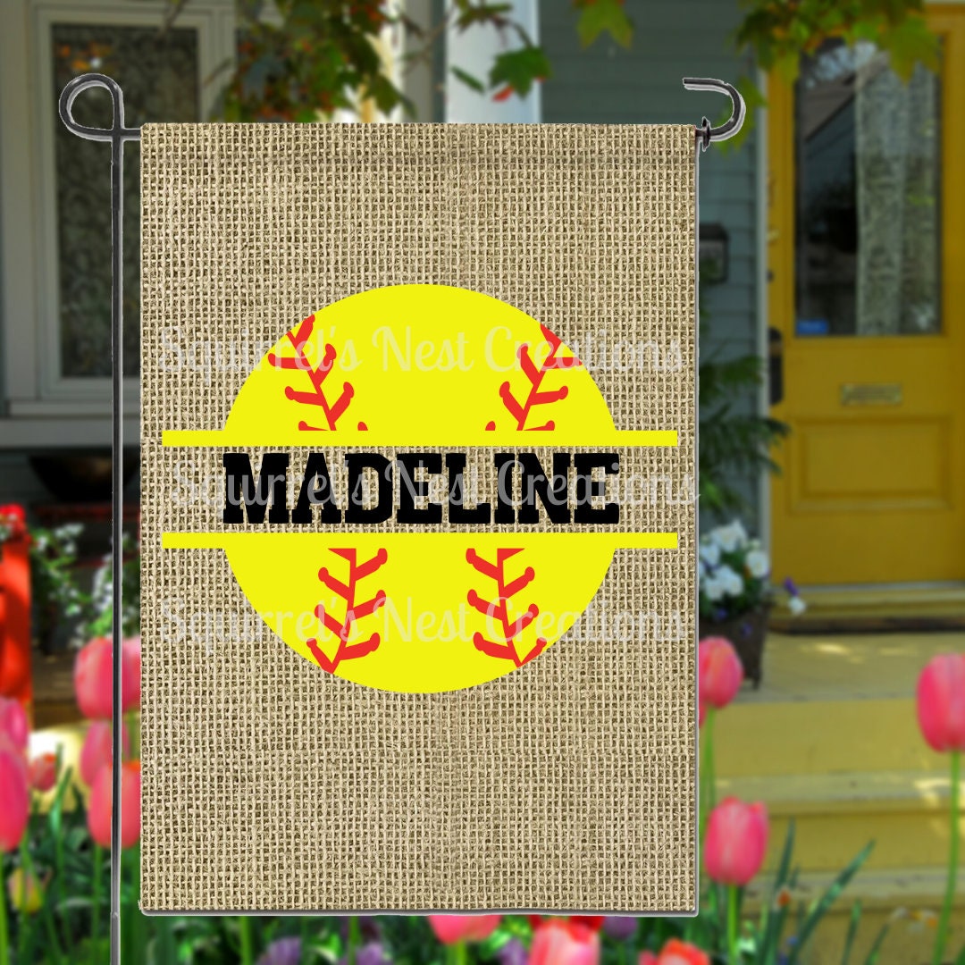 Custom Personalized Softball Player Outdoor Garden Flag - Etsy