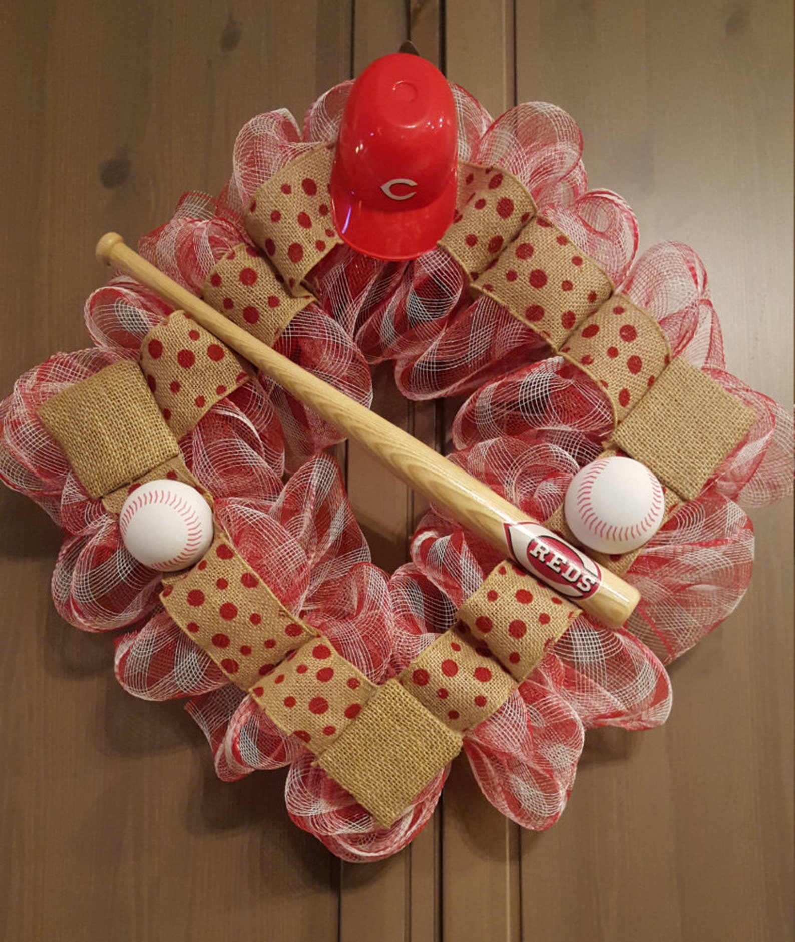 All Stars - Go Reds! - Cincinnati Reds or MLB Baseball Team Burlap and ...