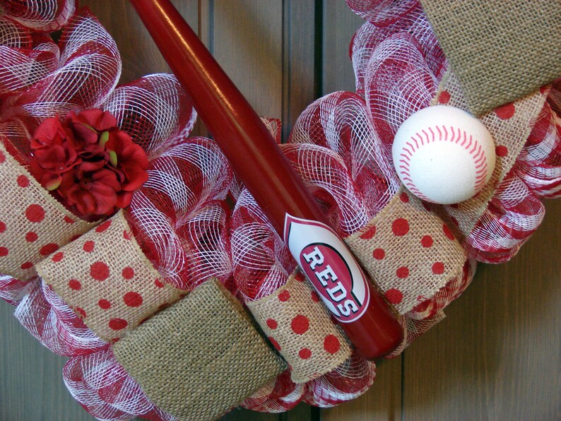 All Stars - Go Reds! - Cincinnati Reds or MLB Baseball Team Burlap and ...