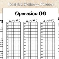 Operation 66 Challenge Tracker Bundle | Printable | Digital Journal ...