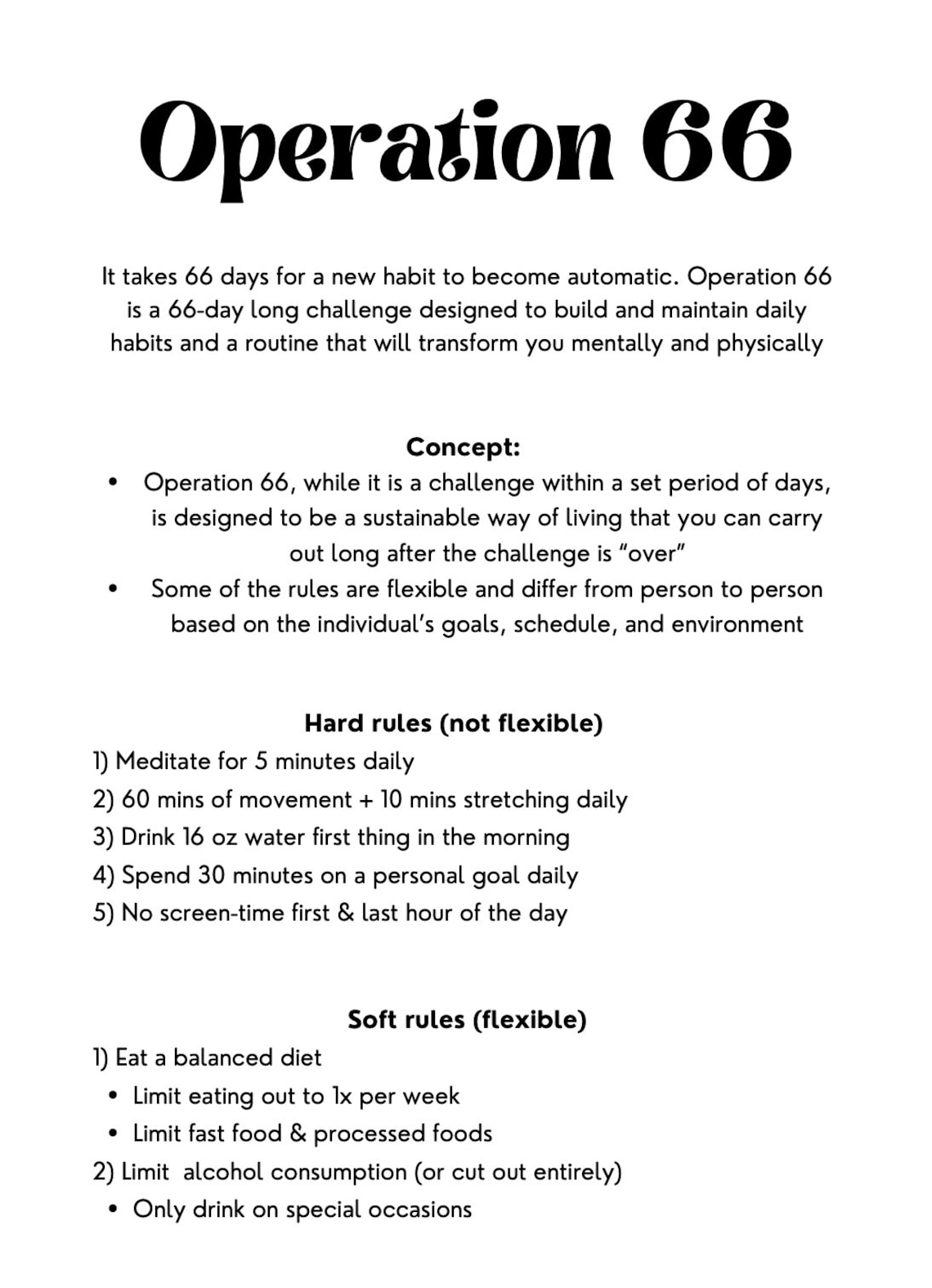 Operation 66 Challenge Tracker Bundle | Printable | Digital Journal ...