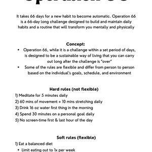 Operation 66 Challenge Tracker Bundle | Printable | Digital Journal ...