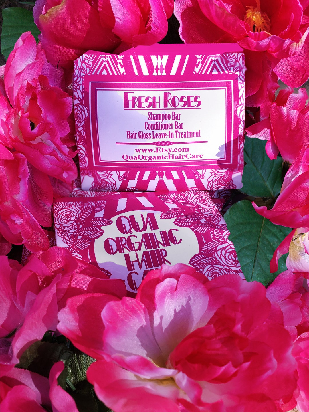 Rose Hair Care Sample Bundle - Shampoo Bar, Shampoo Conditioner and ...