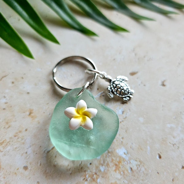 Sea Glass Keychain - Etsy