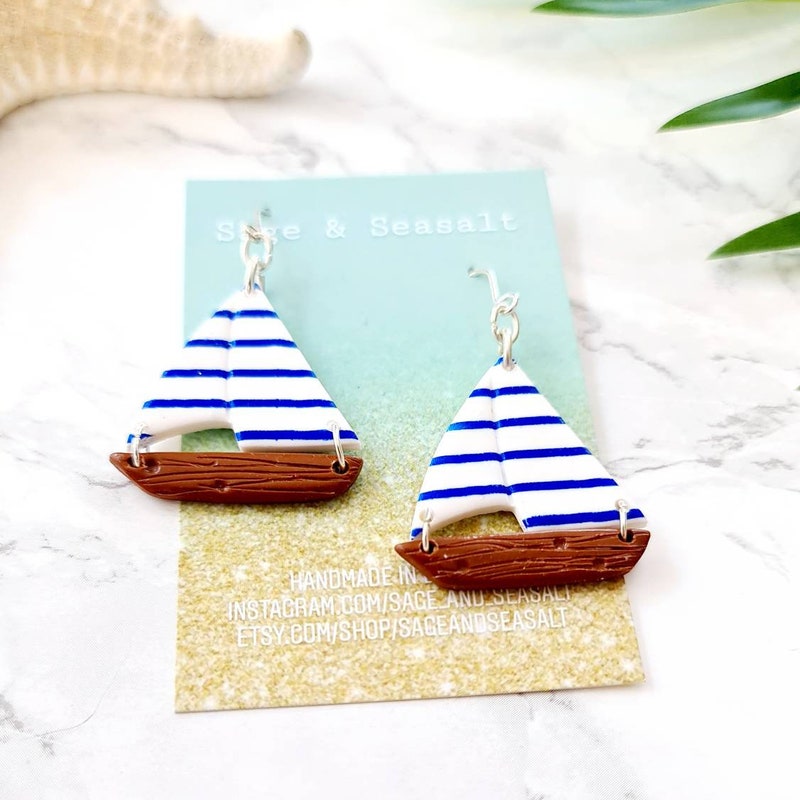 Boat Earrings - Etsy