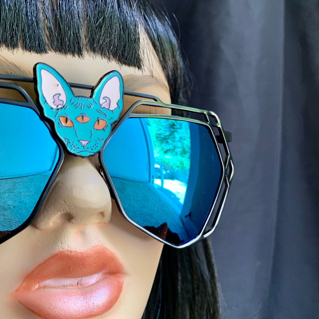 Third Eye Sunglasses Sphinx Rave Festival Decorated Embellished Sunnies ...