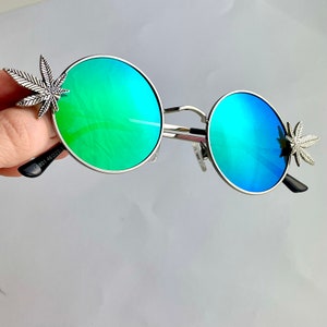 Festival Sunglasses Weed Smoker Gifts Pot Leaf Glasses Accessories ...
