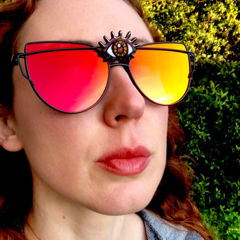 Evil Eye Sunglasses Devil Eye Protection Amulet Third Eye Glasses ...
