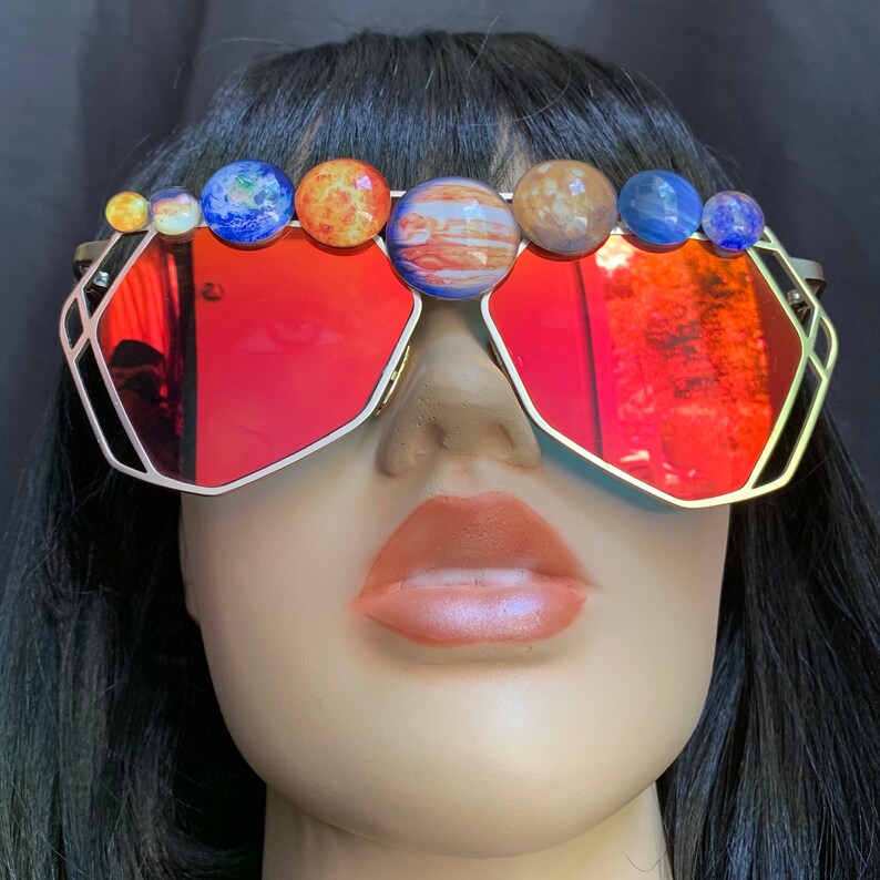 Cosmic Universe Sunglasses Rave Festival Outfits Third Eye - Etsy