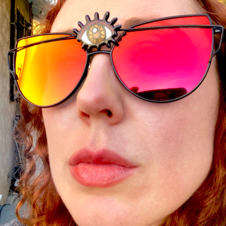 Evil Eye Sunglasses Devil Eye Protection Amulet Third Eye Glasses ...