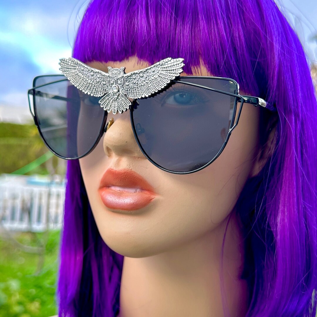 EDC Owl Sunglasses Rave Gear Unisex Mens Glasses EDM Music Festival ...