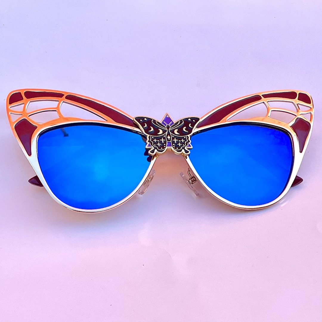 Butterfly Wing Sunglasses Butterflies Wings Lover Moth Winged Shaped ...