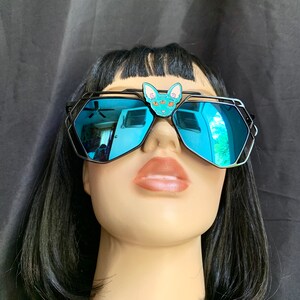 Third Eye Sunglasses Sphinx Rave Festival Decorated Embellished Sunnies ...