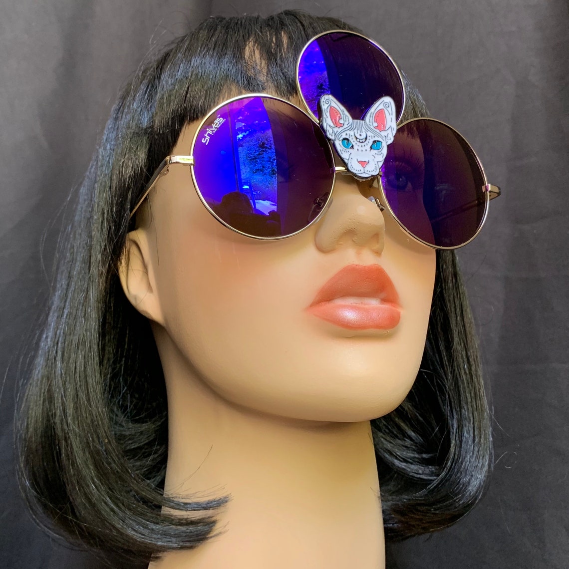 Third Eye Sunglasses Embellished Rave Festival Decorated Sunnies Shades ...