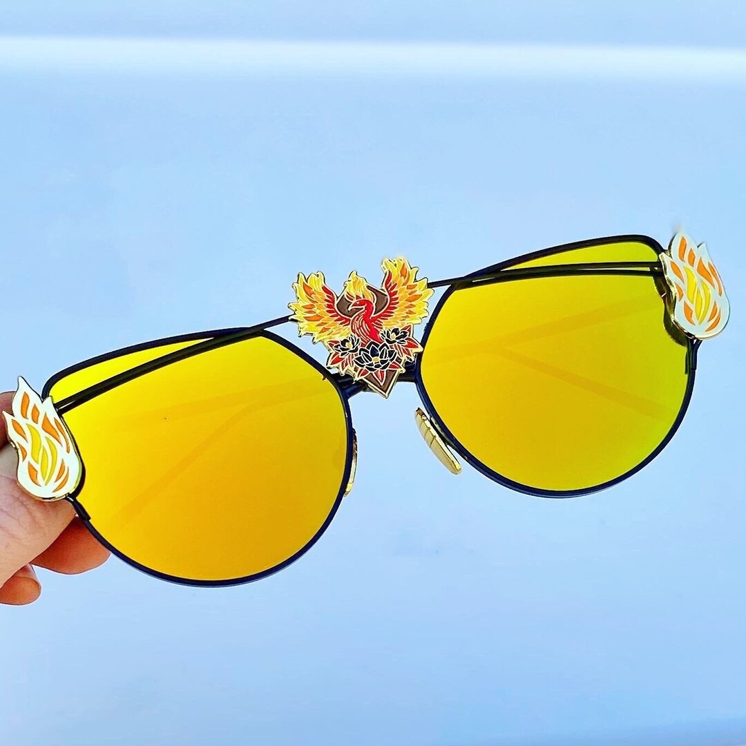Phoenix Rising Art Design Sunglasses Symbol Flying Rebirth Fantasy Bird ...