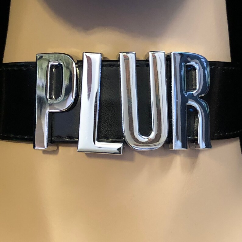 PLUR Rave Choker Custom Festival Necklace Collar Charm Name | Etsy
